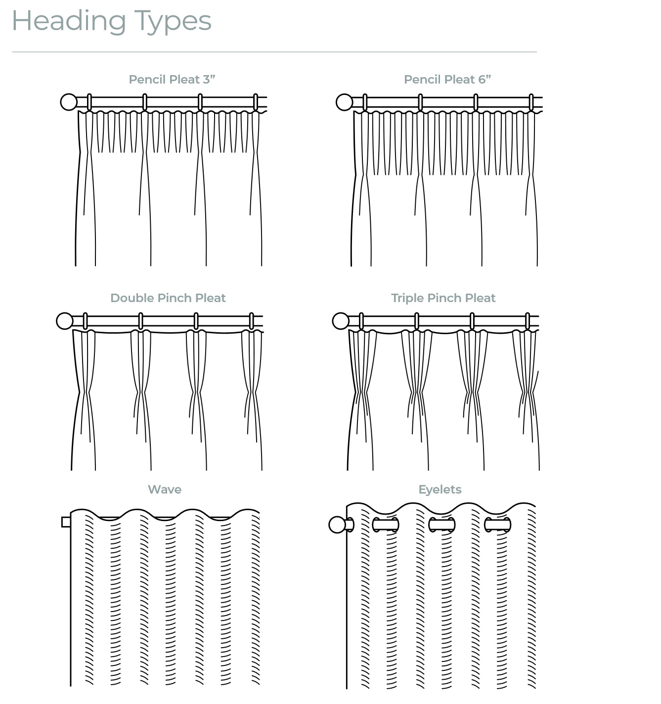 Curtains Bay Windows: Choosing Headings - Fitting4U